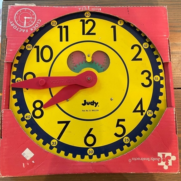 Judy | Toys | Vintage Carson Dellosa Judy Factory Clock New In Box ...